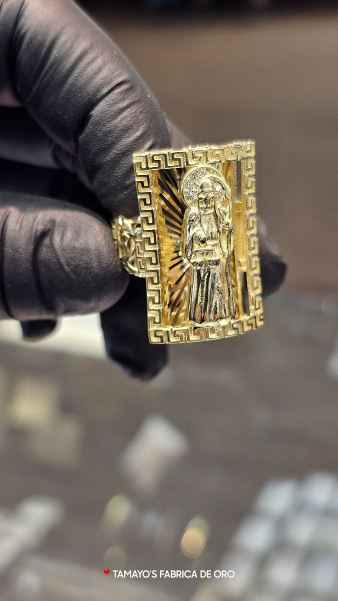 10k Yellow Gold Chino Bar Squared Monaco Ring – TAMAYO GOLD LLC