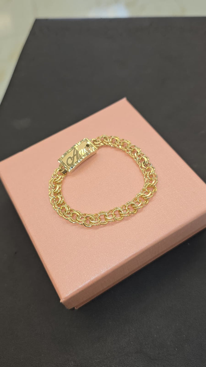 Chino Link Custom Name Bracelet – TAMAYO GOLD LLC